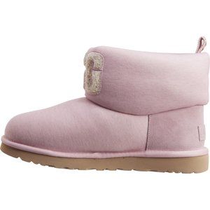 UGG | Shoes | Ugg Classic Mini Fur Jersey Cozy Boots Size 7 Light Pink ...